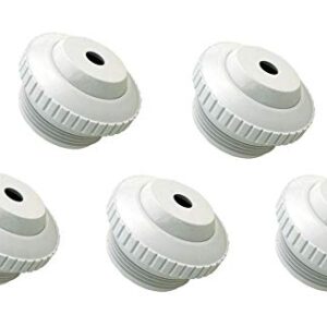 PoolSupplyTown Pool Spa Directional Flow Hydrostream Return Jet Fitting SP1419B with Adjustable 3/8" Opening Rotating Eyeball Compatible with Hayward SP1419B (5 Pack)