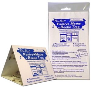 pro-pest pantry moth traps - 6 ready to use pre-baited traps - 3 packs of 2 traps