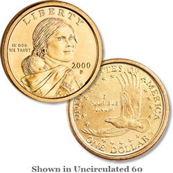 2000-p sacagawea dollar -- uncirculated!