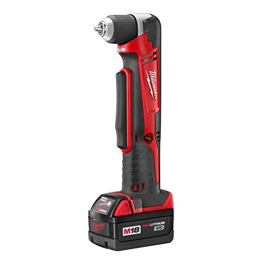 Milwaukee 2615-21 M18 Cordless Right Angle Drill Kit, 1xC Battery