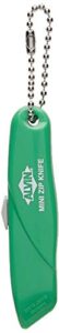 alvin, cuk-11, mini zip utility retractable blade knife, 3" - green