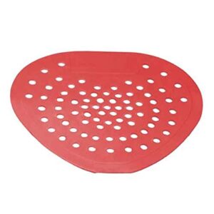 hospeco health gards 03901 cherry deluxe vinyl deodorizing urinal screen red (case of 12)