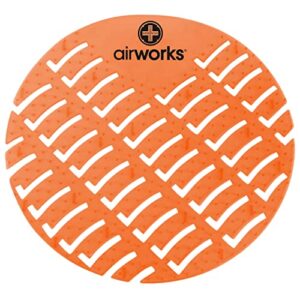 hospeco - cc-007 airworks awus007-bx urinal deodorizer screen mango orange (box of 10)