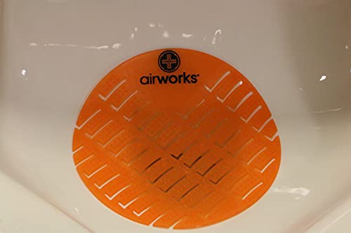 Hospeco - CC-007 Airworks AWUS007-BX Urinal Deodorizer Screen Mango Orange (Box of 10)