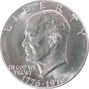 uncirculated 1976-d eisenhower "ike" dollars -- scarce type i variety