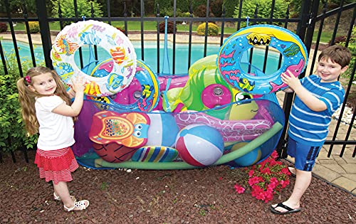 POOL BLASTER Water Tech Pool Pouch – Versatile Pool Storage for Floats, Balls, Inflatable Toys, Patio Accessories - Heavy Duty Reinforced Attaches to Pool Side, Fence or Free Standing