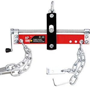 BIG RED T32100 Torin Engine Hoist Shop Crane Accessory: Steel 3 Position Engine Leveler with Adjustable Handle, 3/4 Ton (1,500 lb) Capacity, Red