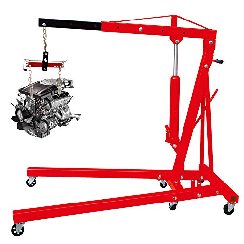 BIG RED T32100 Torin Engine Hoist Shop Crane Accessory: Steel 3 Position Engine Leveler with Adjustable Handle, 3/4 Ton (1,500 lb) Capacity, Red