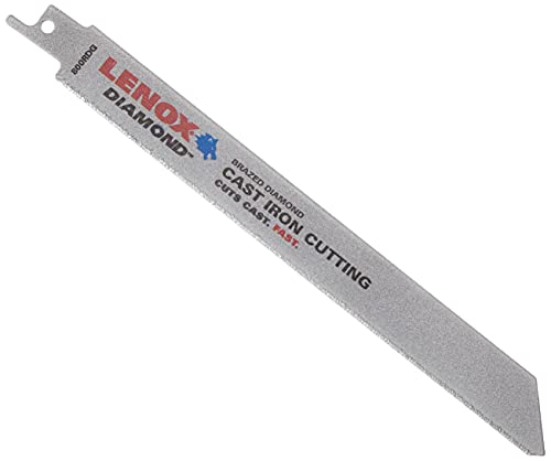 LENOX Tools Reciprocating Saw Blade, Diamond Grit, 8-Inch (10833800RDG)