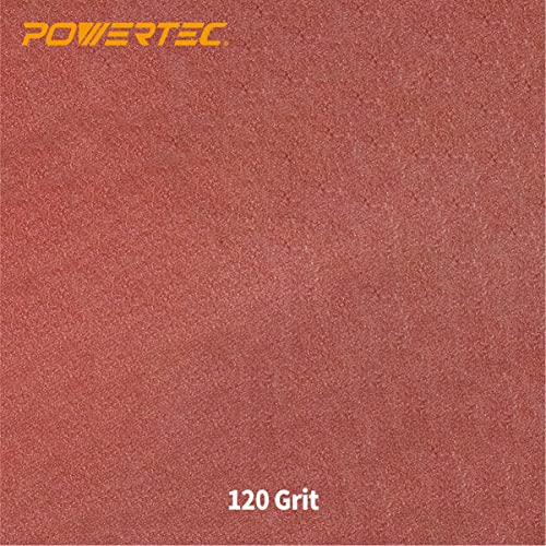 POWERTEC 11215 4.5 Inch Sanding Sleeves for Spindle Sander | 120 Grit | Aluminum Oxide Sandpaper Diameter 3 Inch – 3 Pack