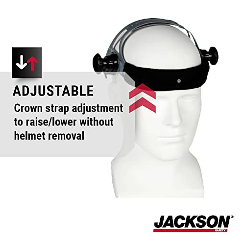 Jackson Safety 370 Replacement Headgear Part - Welding Helmet Accessories - Adjustable - Black/Grey - 20696