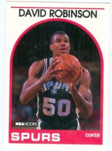 david robinson basketball card 1989 nba hoops #310 (san antonio spurs) rookie card