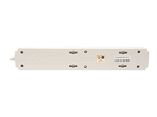 Tripp Lite Tlp604 Tlp604 Surge Suppressor, 6 Outlets, 4 Ft Cord, 790 Joules, Light Gray