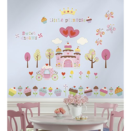 RoomMates RMK1605SCS Happi Cupcake Land Peel and Stick Wall Decals