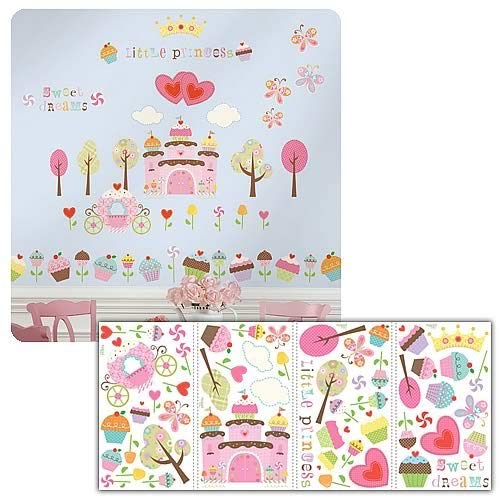 RoomMates RMK1605SCS Happi Cupcake Land Peel and Stick Wall Decals