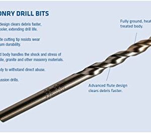 Century Drill & Tool 86956 Sonic Masonry Drill Bit, 7/8" x 6"