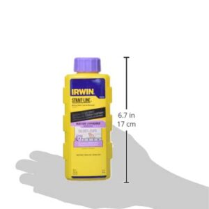 IRWIN Tools STRAIT-LINE Dust-Off Marking Chalk, 6-ounce (4935426) , Purple