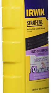 IRWIN Tools STRAIT-LINE Dust-Off Marking Chalk, 6-ounce (4935426) , Purple