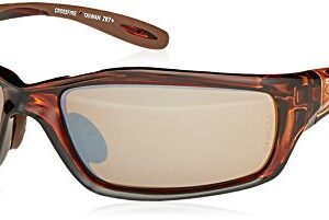 Crossfire 2117 Infinity Premium Safety Glasses, HD Brown Mirror Lens - Brown Frame