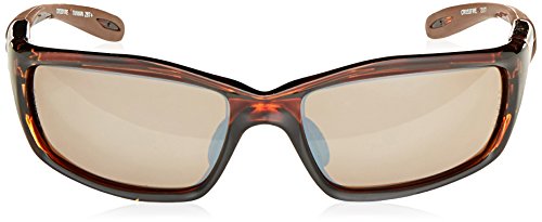 Crossfire 2117 Infinity Premium Safety Glasses, HD Brown Mirror Lens - Brown Frame