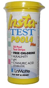 lamotte insta-test pool 4 plus test strips, 50-count les-3032-it-12