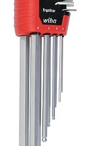 Wiha 66996 ErgoStar Ball End Hex L-Key, 9-Piece Set