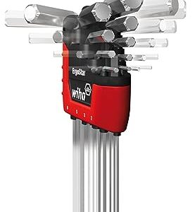 Wiha 66996 ErgoStar Ball End Hex L-Key, 9-Piece Set