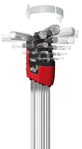 Wiha 66996 ErgoStar Ball End Hex L-Key, 9-Piece Set