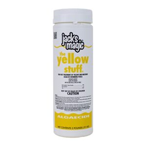 jack's magic jmyellow2 the yellow stuff pool algaecide, 2-pound