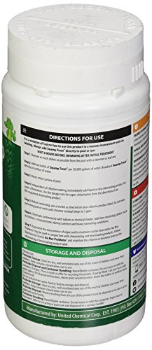 United Chemicals SWAM-C12 Swamp Treat Pool Algae Eliminator, 1-Pound