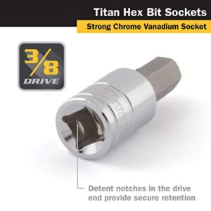 Titan 15609 3/8-Inch Drive x 9mm Hex Bit Socket