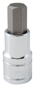 titan 15612 1/2-inch drive x 12mm hex bit socket