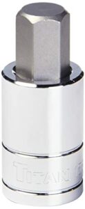 titan tools - 1/2 dr. 14mm hex bit socket (15614)