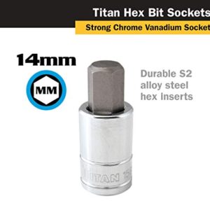 Titan Tools - 1/2 Dr. 14Mm Hex Bit Socket (15614)