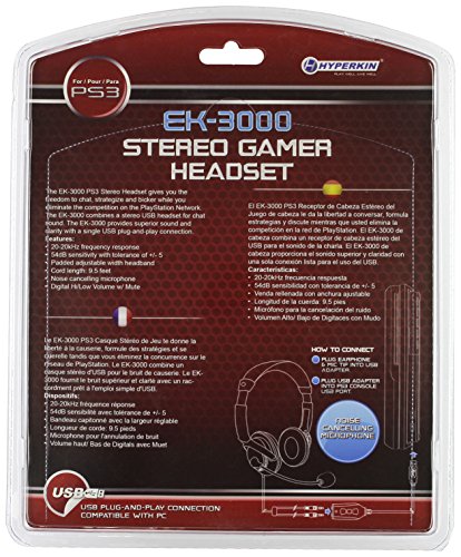 PlayStation 3 EK-3000 Stereo Gamer Headset