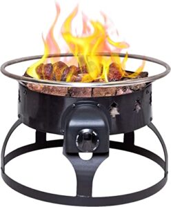 redwood portable propane fire pit