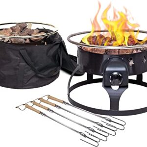 Redwood Portable Propane Fire Pit