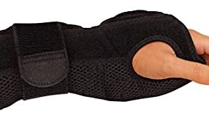 MUELLER Mueller Sports Medicine Night Support Wrist Brace for Sleeping, Black, One Size Fits Most