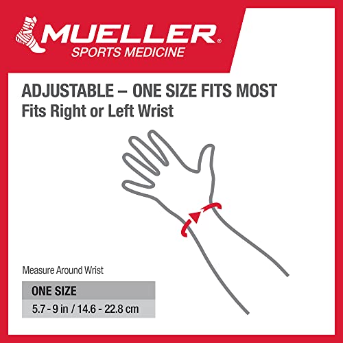 MUELLER Mueller Sports Medicine Night Support Wrist Brace for Sleeping, Black, One Size Fits Most