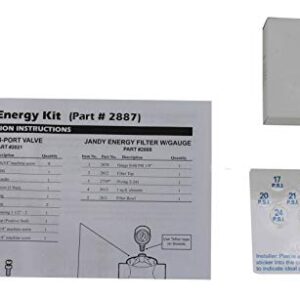 Jandy 2888 Ray-Vac Pro Series Energy Element Filter Kit with Gauge Complete Part