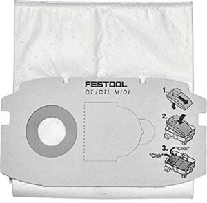 festool 498411 self clean filter bag for ct midi