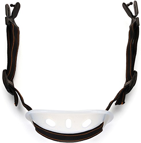 Pyramex HPCSTRAP Universal Hard Hat Chin Strap with Black Elastic Strap and Chin Cup, Black