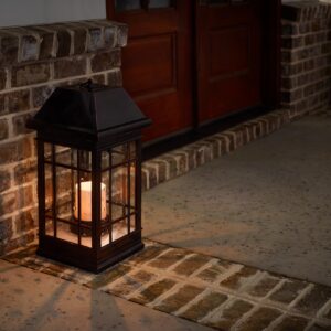 Smart Solar 3900KR1 San Rafael Estate Solar Lantern, 22-Inch, Antique-Bronze