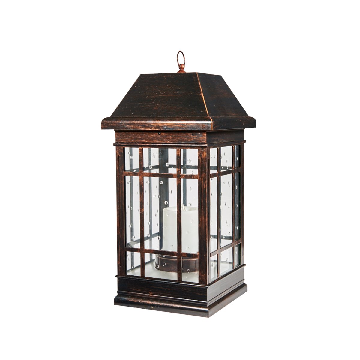 Smart Solar 3900KR1 San Rafael Estate Solar Lantern, 22-Inch, Antique-Bronze