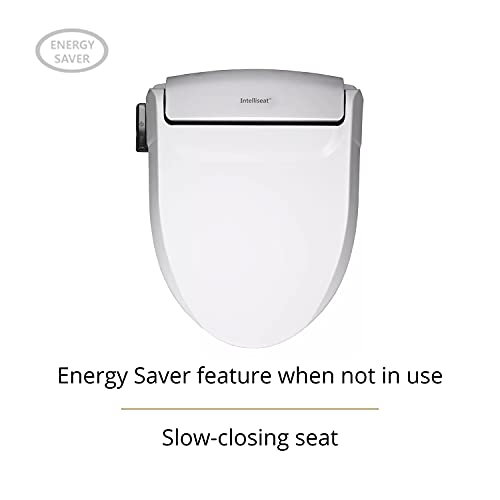 IntelliSeat - Smart Bidet Toilet Seat with Adjustable Water Pressure & Warm Water, Heated Seat & Dryer | Elongated Luxury Electric Bidet Toilet Seat