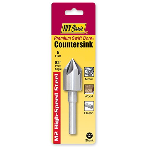 IVY Classic 09052 3/4-Inch M2 High Speed Steel Countersink, 5 Flute, 82-Degree Point, 1/Card