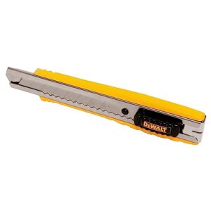 dewalt utility knife, heavy duty cutter with snap-off blade, 18mm (dwht10038)