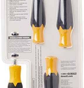 DEWALT Screwdriver Set, 4 Piece (DWHT62512) , Black