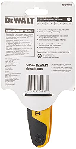 DEWALT DWHT70263M Folding Locking Hex Key Set, MM