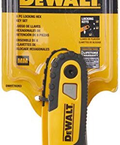 DEWALT DWHT70263M Folding Locking Hex Key Set, MM